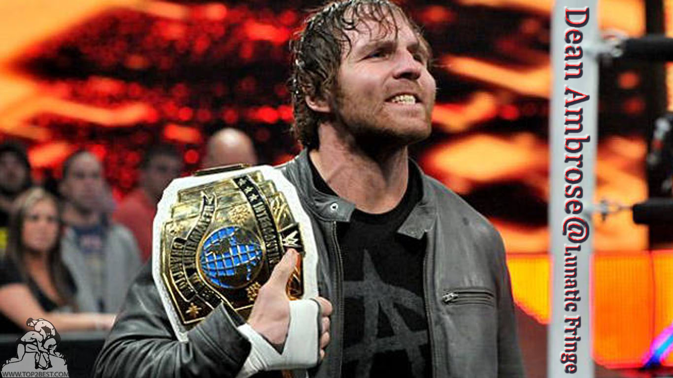 Dean Ambrose Ic Title- WallpaperUse