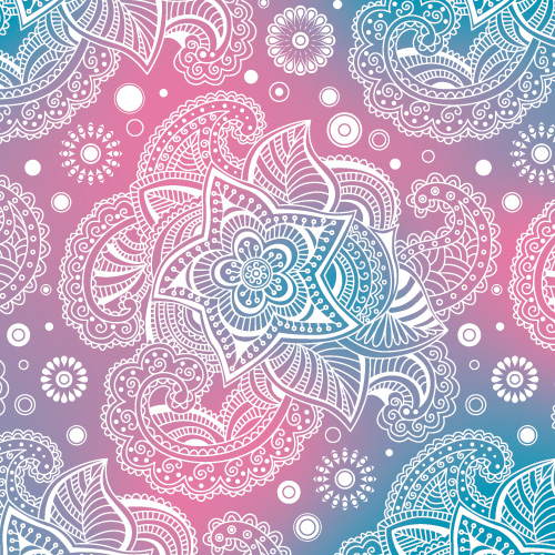 Henna Design Wallpaper - Colourful Henna Background- WallpaperUse