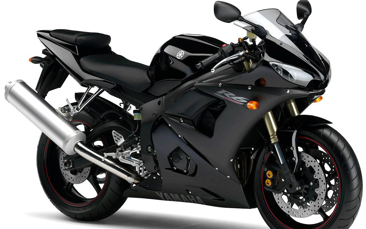 2003 Yamaha R6 Matte Black- WallpaperUse