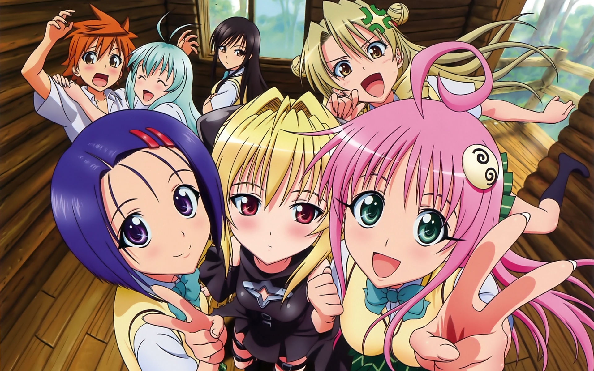 674018 Title To Love Ru Group Anime To Love Ru Rito - Love Ru Wallpaper ...