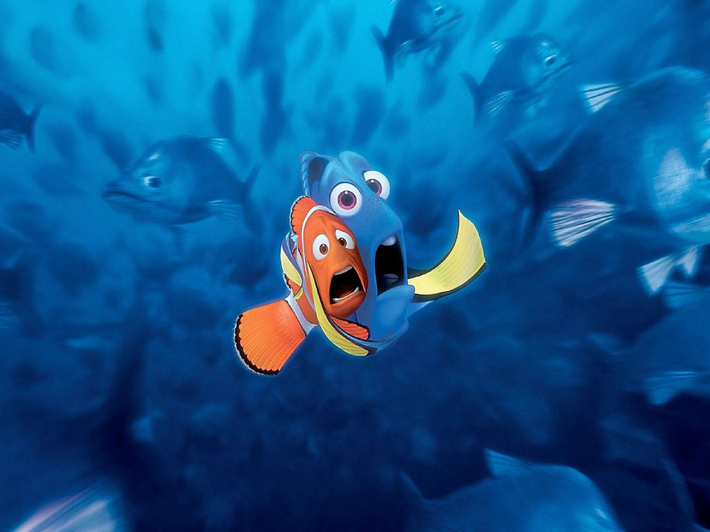 Scared Nemo And Dory- WallpaperUse