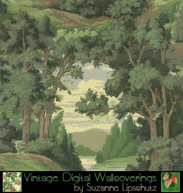 historic reproduction wallpaper,nature,tree,natural landscape,natural ...