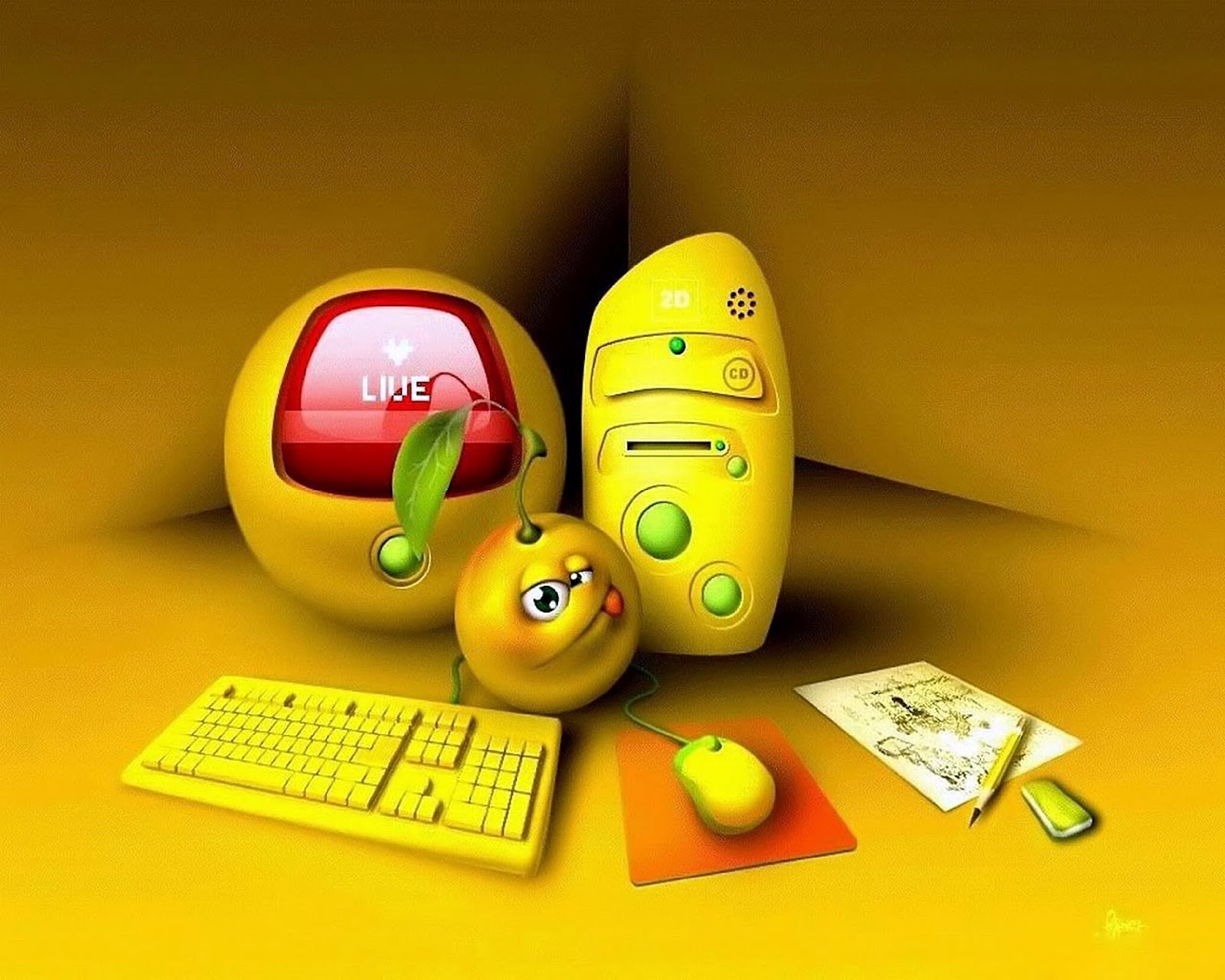 Wallpaper Komputer Kuning Gambar Kartun Lucu Dan Wallpaper - Careful ...