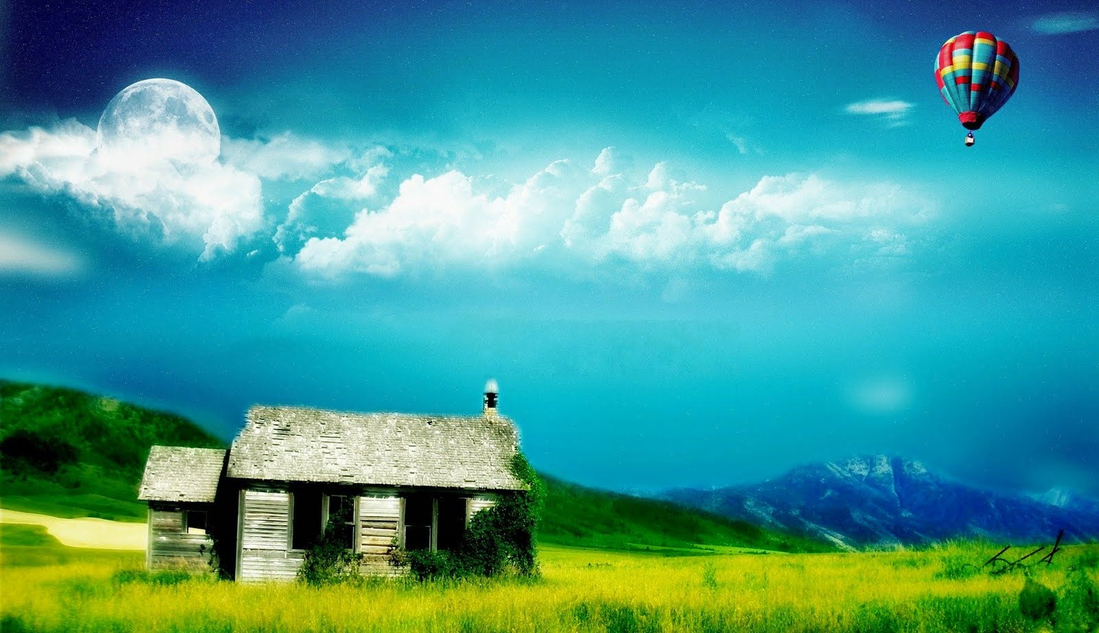 wallpaper coc lucu,sky,grassland,natural landscape,nature,green ...