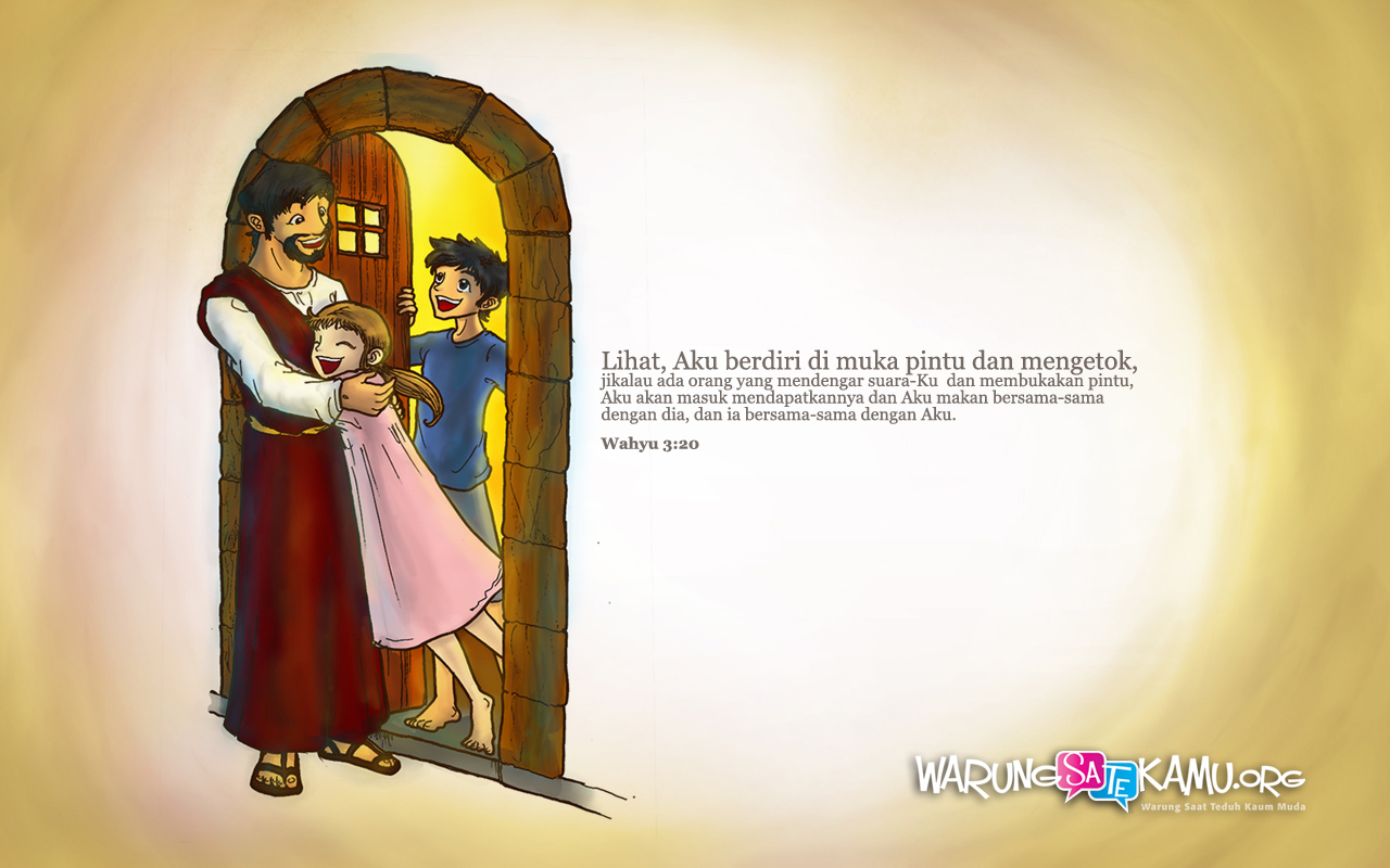 Tuhan Yesus Animasi Rohani- WallpaperUse