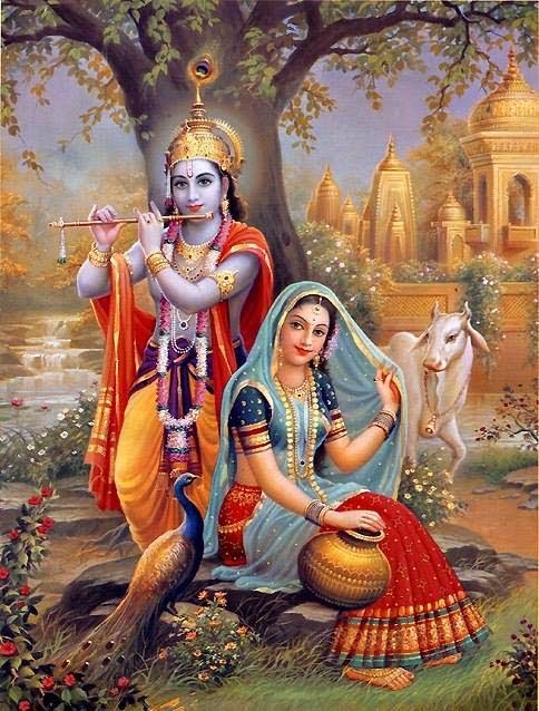 kishan wallpaper,mythology,painting,art,blessing,veena (#664276 ...