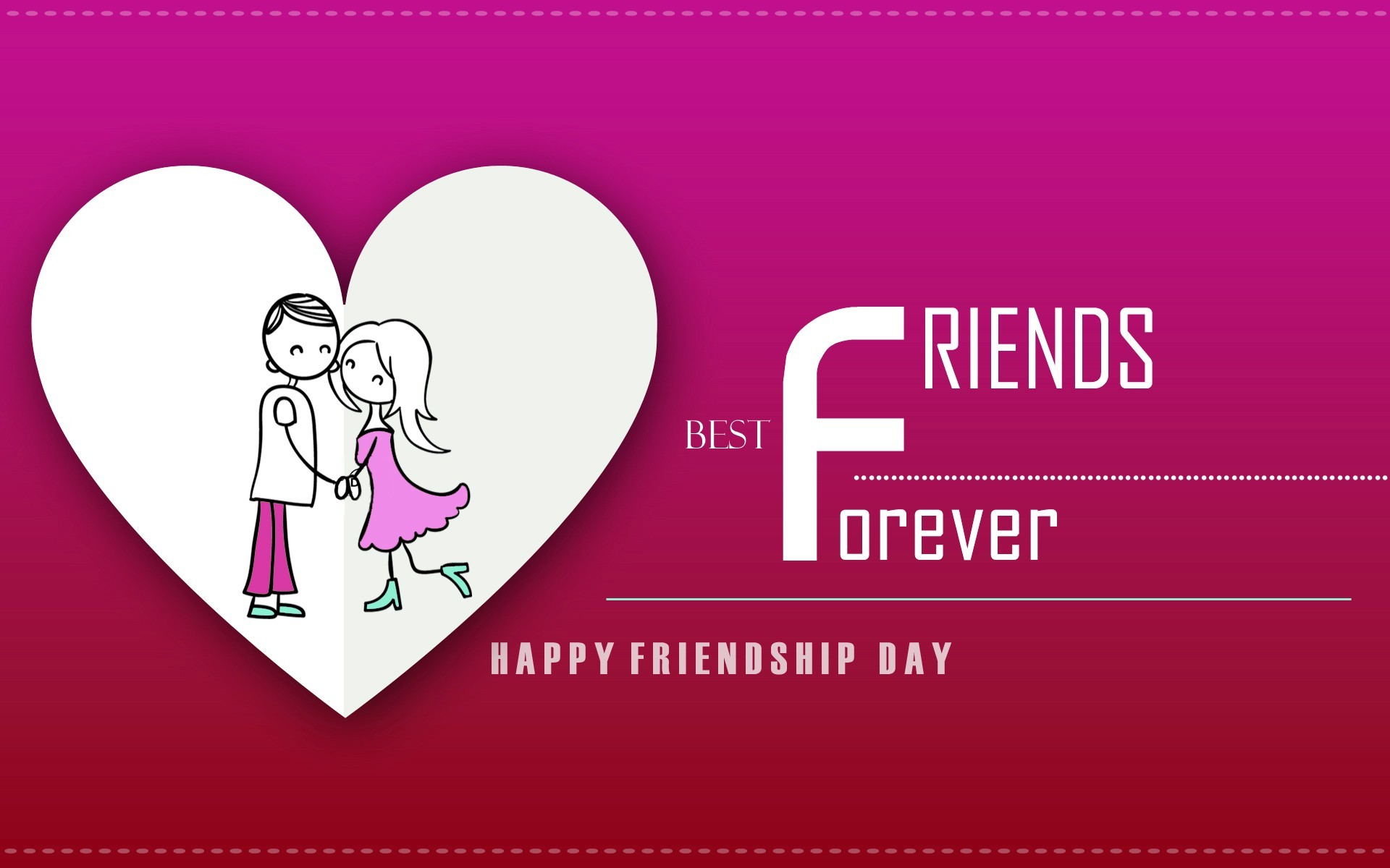 wallpaper bff forever,text,heart,valentine's day,love,pink (#671005 ...