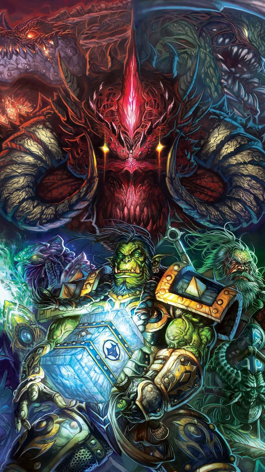 wow mobile wallpaper,demon,fictional character,mythology,cg artwork ...