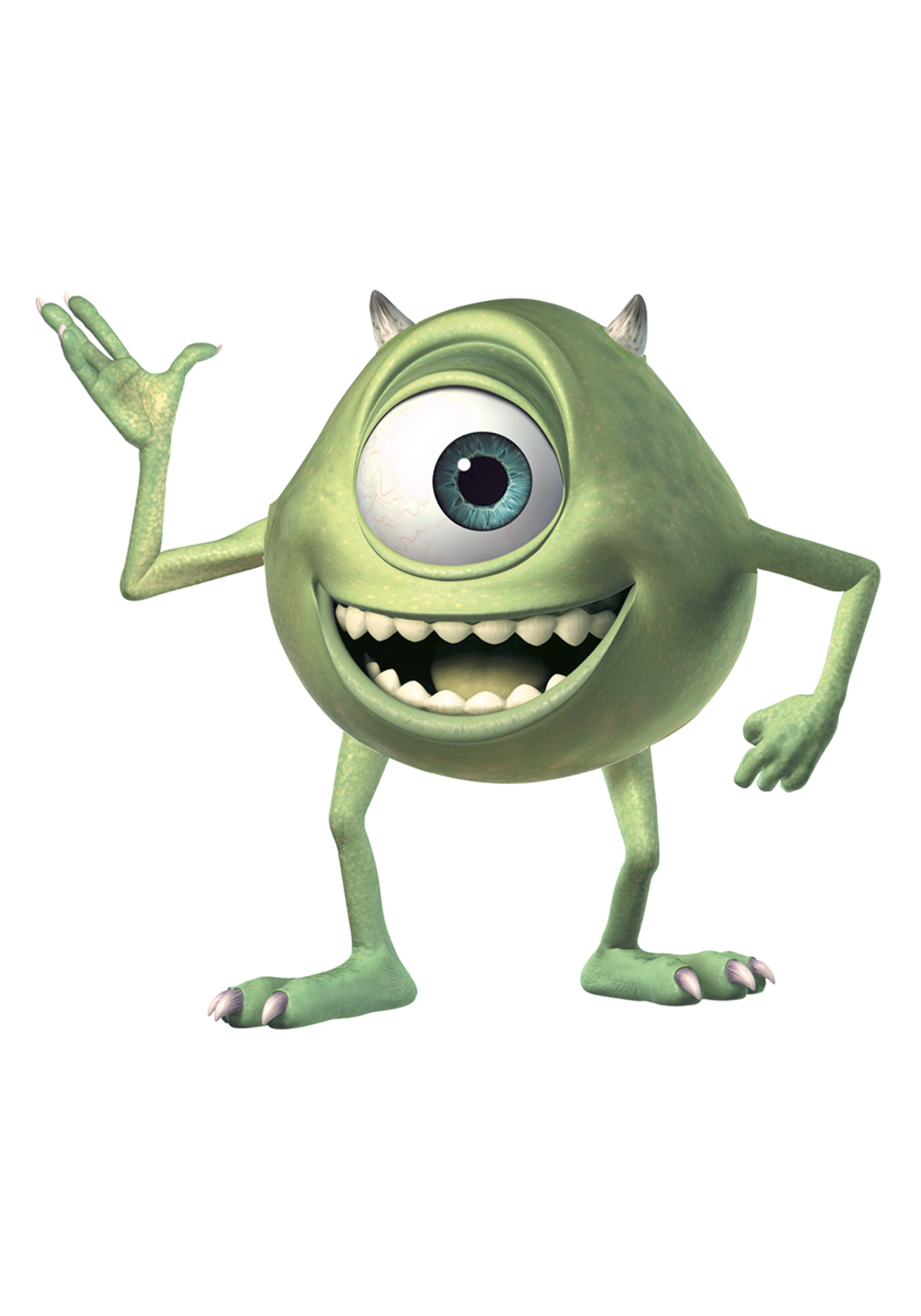 carta da parati mike wazowski,cartone animato,verde,animazione ...