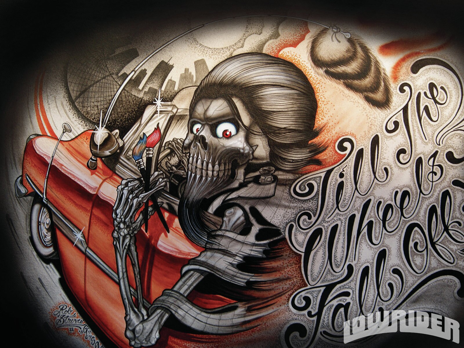 lowrider arte wallpaper,art,illustration,graffiti,skull,fictional ...