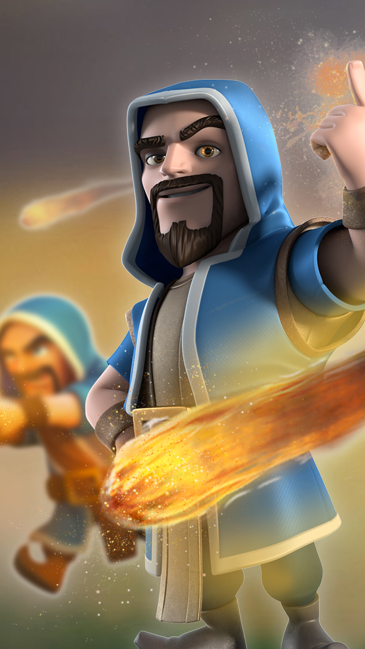 clash of clans wizard wallpaper,cartoon,hero,fictional character ...
