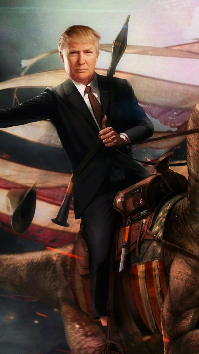 Ronald Reagan Velociraptor- WallpaperUse