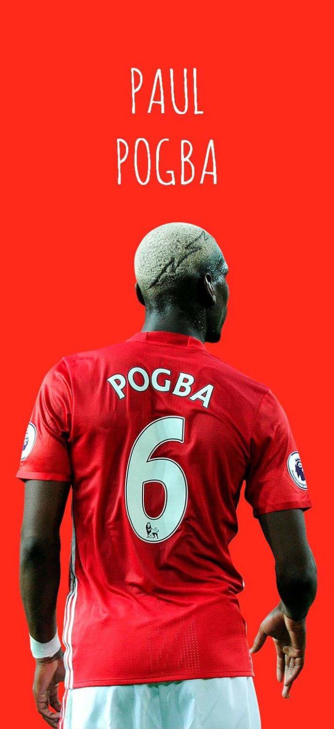 paul pogba iphone wallpaper,jersey,sportswear,t shirt,red,font (#682618 ...