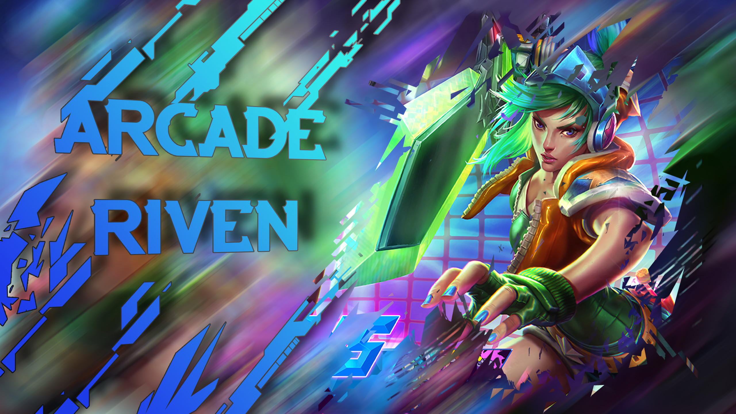 Arcade Riven By Steruto Hd Wallpaper Fan Art Artwork - Riven Fliperama ...