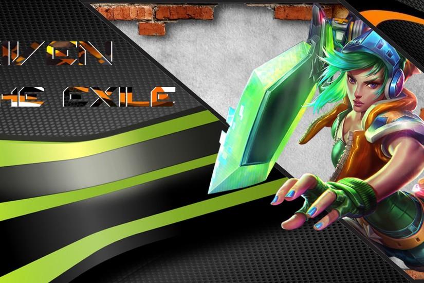 Riven Arcade Skin Custom Wallpaper By F0x F0x Watch - League Of Legends ...