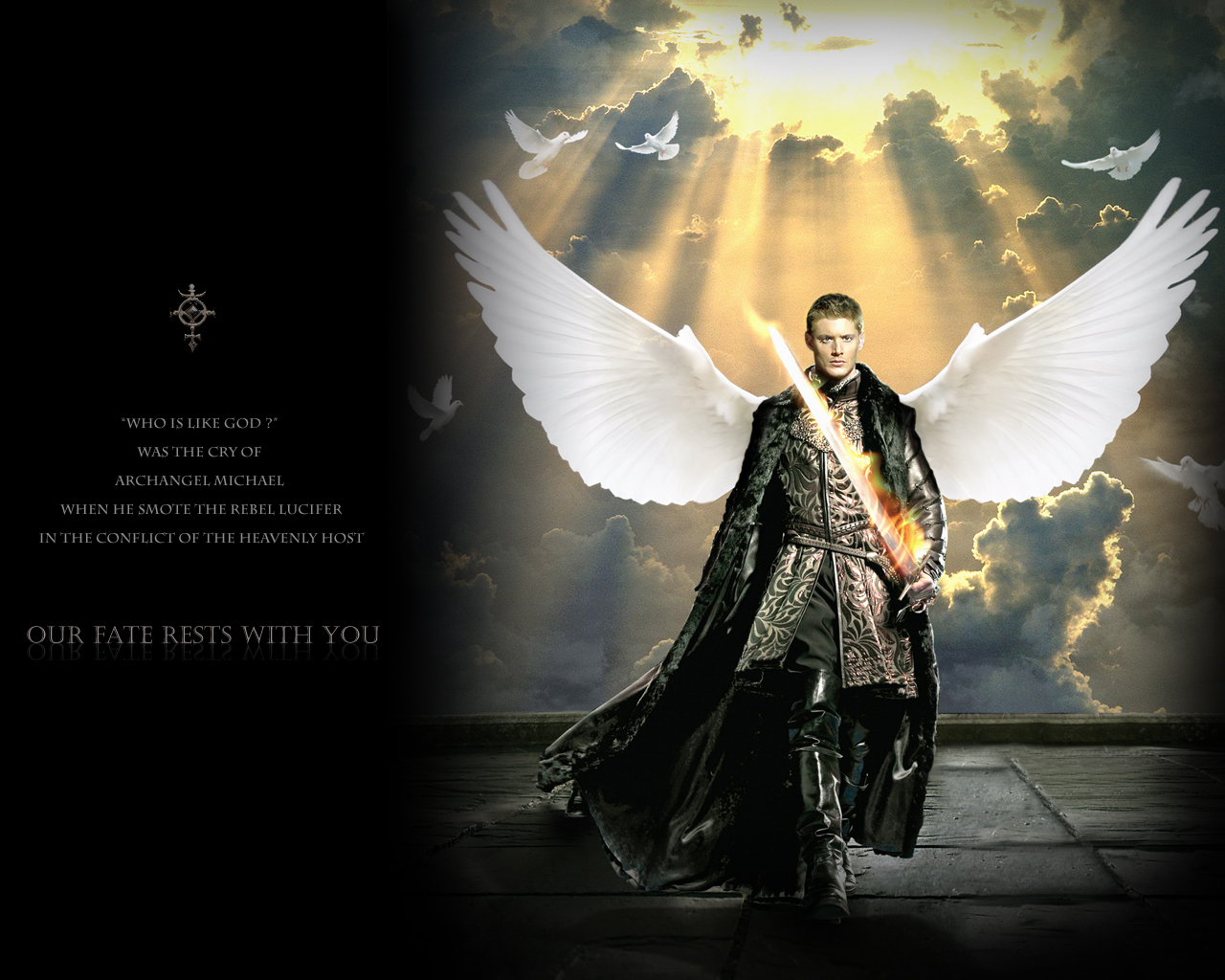 Dean, Archangel - Archangel Dean Winchester Michael- WallpaperUse