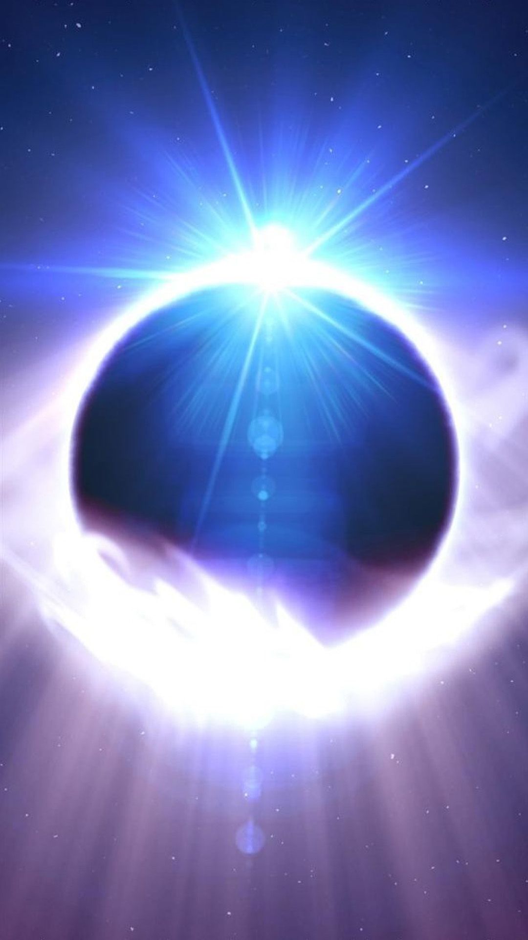 Solar Eclipse Phone Background- WallpaperUse