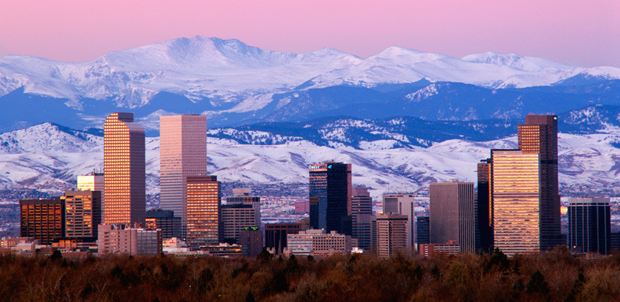 Downtown Denver Skyline Mountains- WallpaperUse