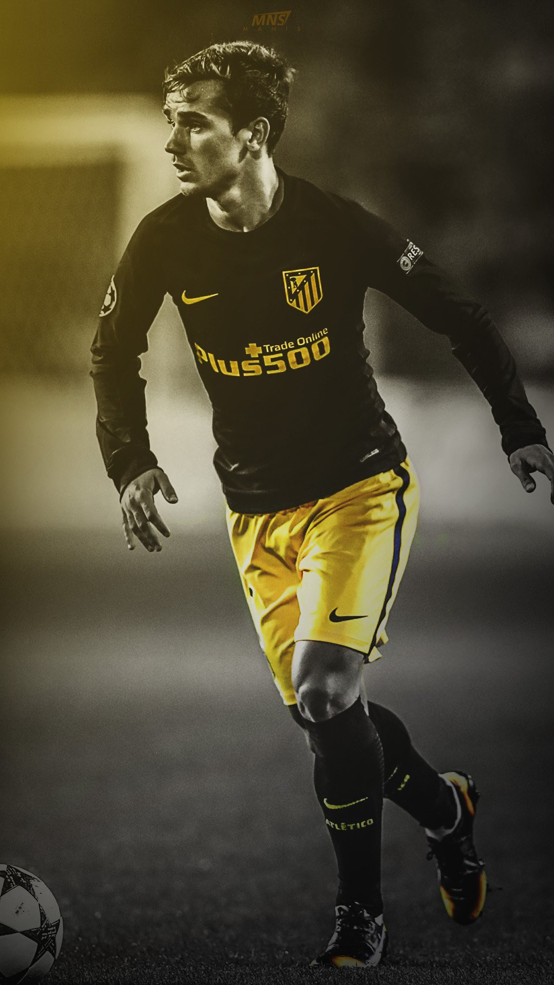 griezmann wallpaper,football player,player,yellow,football,soccer ...
