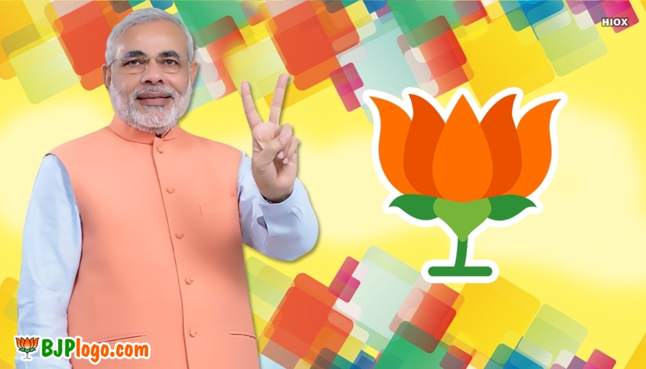 Bjp Logo Narendra Modi Pictures - Vector Abstract Geometric Png- WallpaperUse