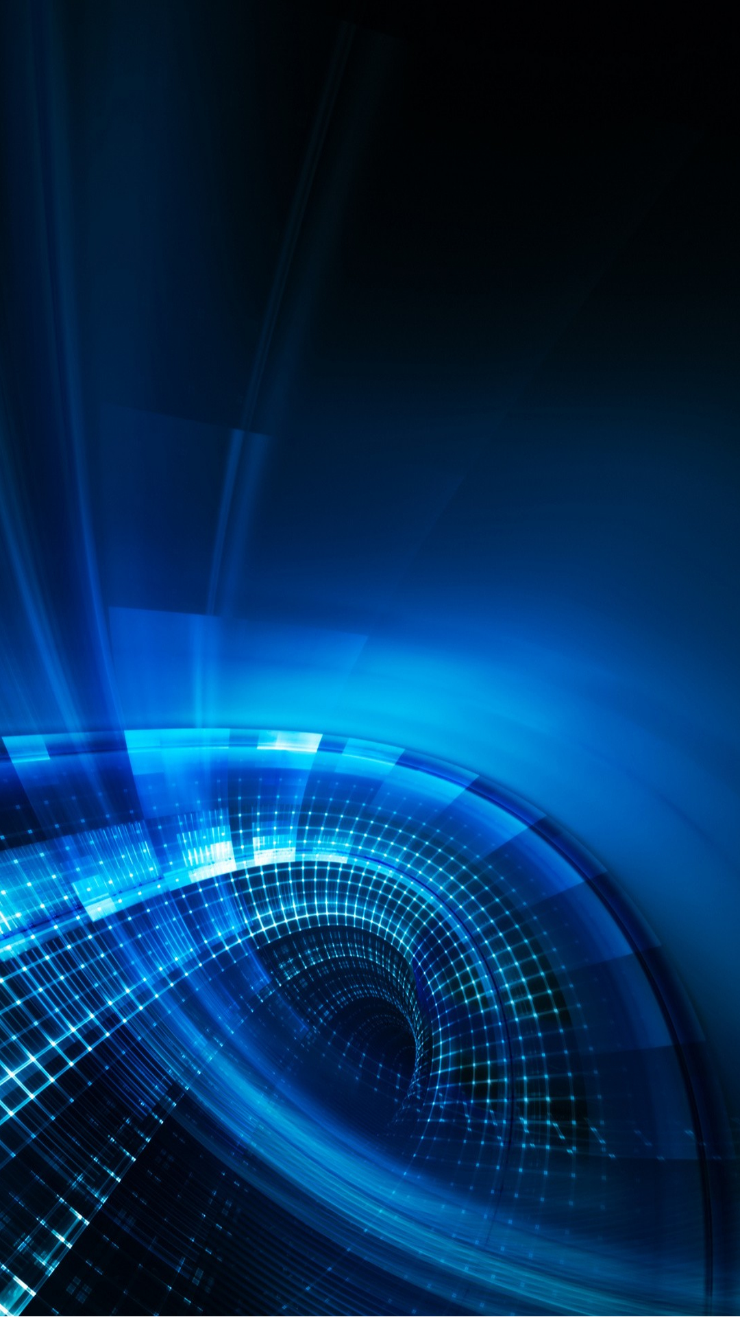 Digital Blue Abstract Art- WallpaperUse