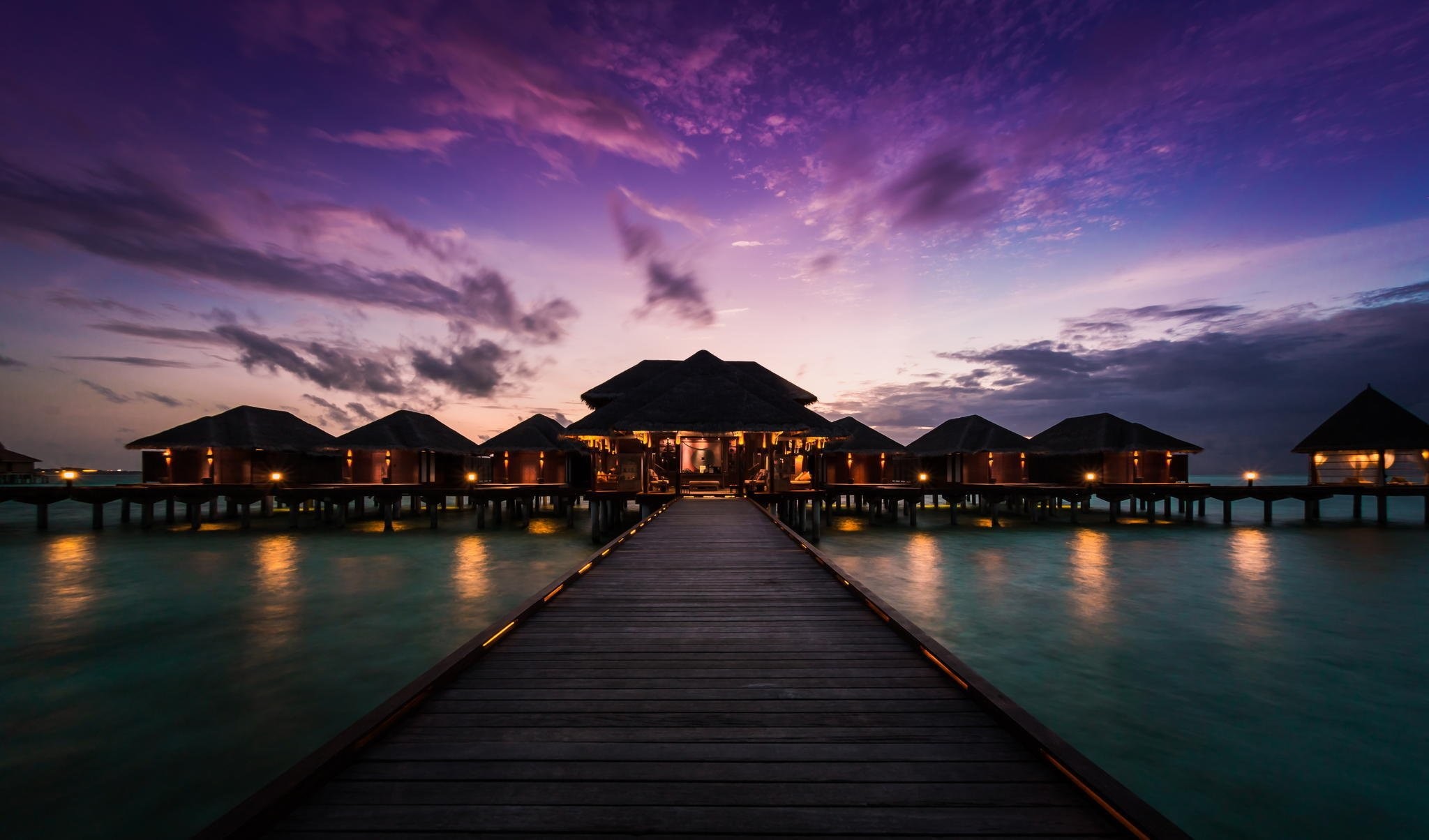 maldives wallpaper,sky,horizon,dusk,cloud,pier (#79863) - WallpaperUse