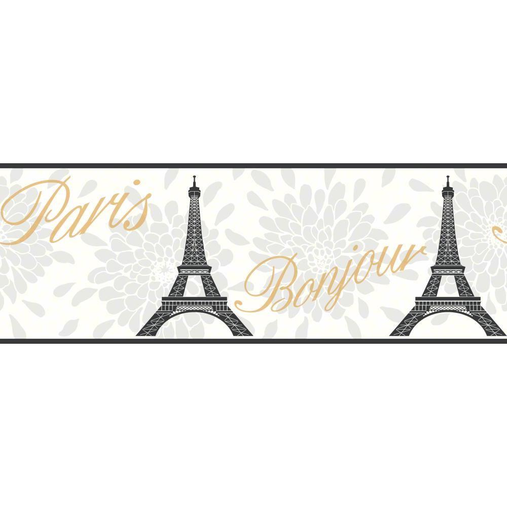 Black And Pink Paris Wallpaper Borders- WallpaperUse