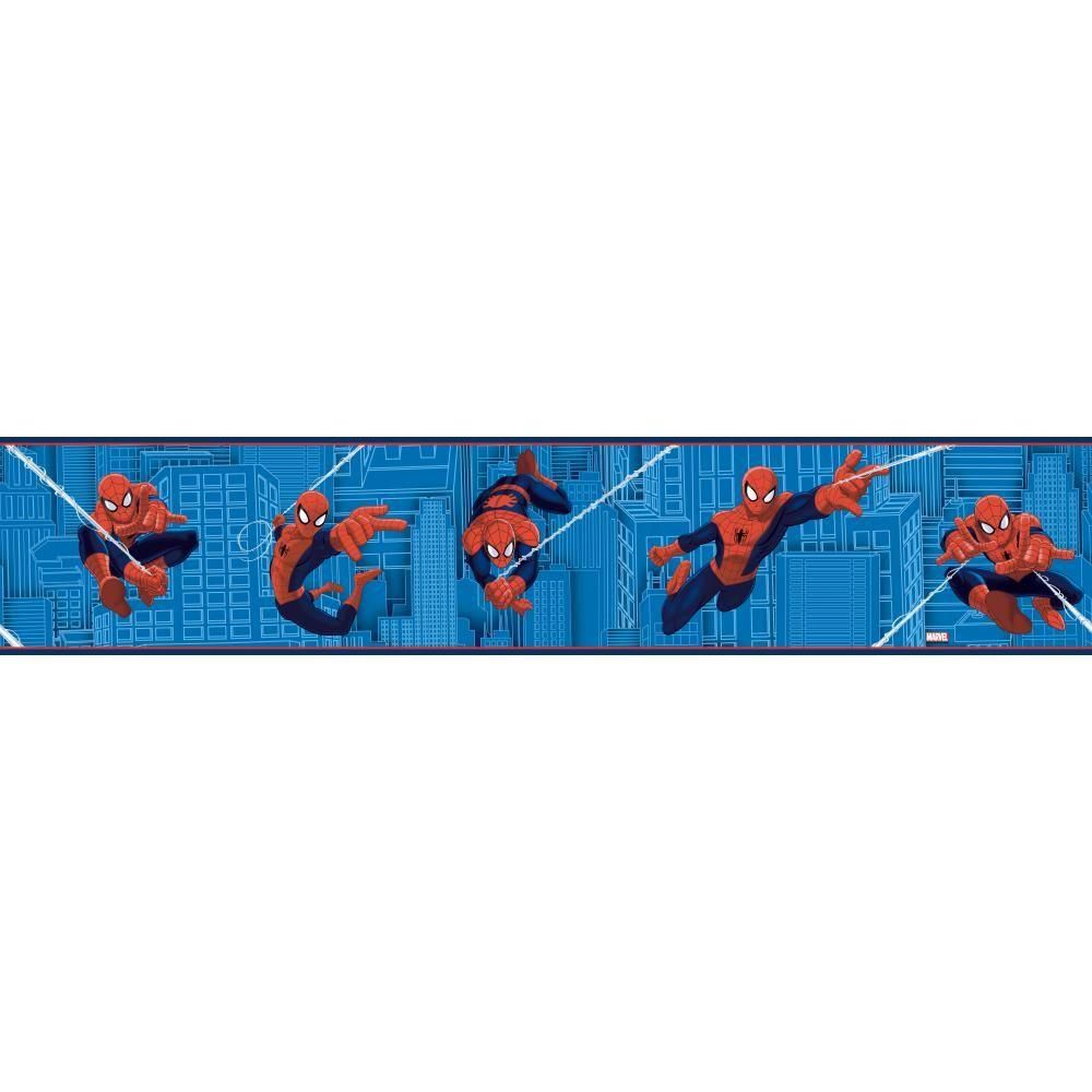 Teal Wallpaper Border - Spider-man- WallpaperUse