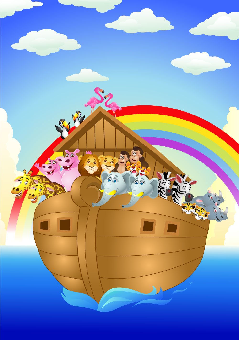 carta da parati arca di noè,cartone animato,illustrazione,cielo,veicolo ...