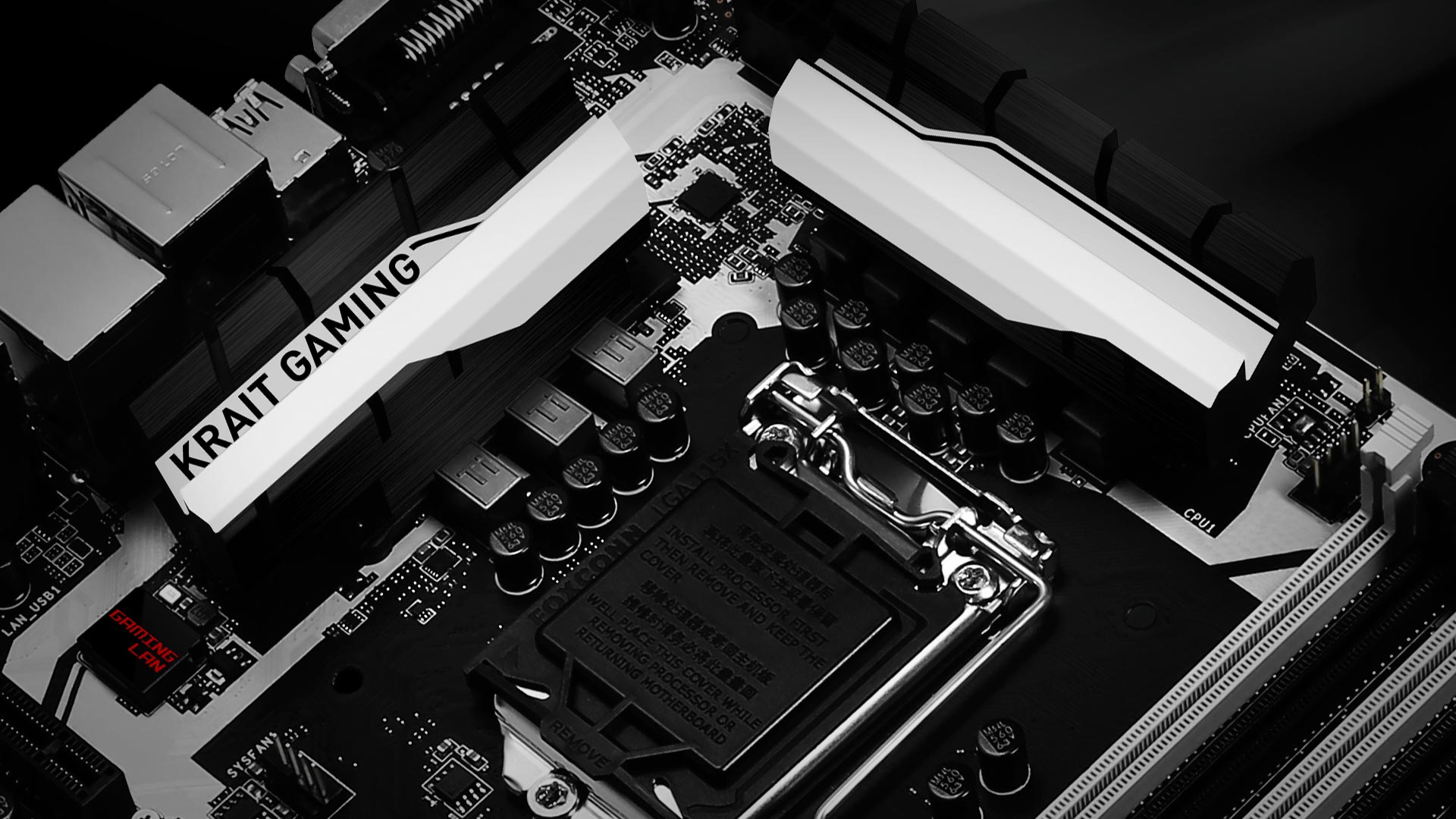 Gaming In Black And White- WallpaperUse