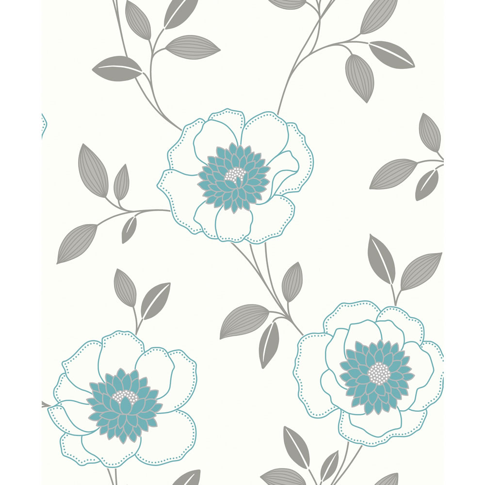 Arthouse Opera Diva Motif Teal Wallpaper 871504 - Wallpaper- WallpaperUse