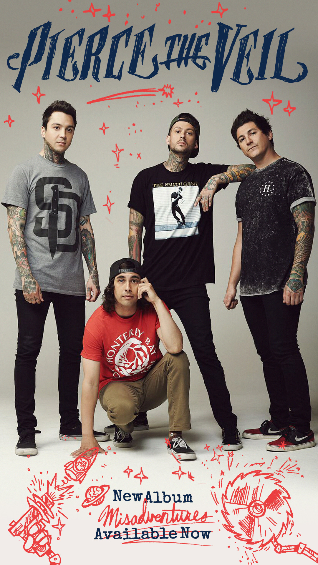 pierce the veil wallpaper,social group,cool,footwear,t shirt,event ...