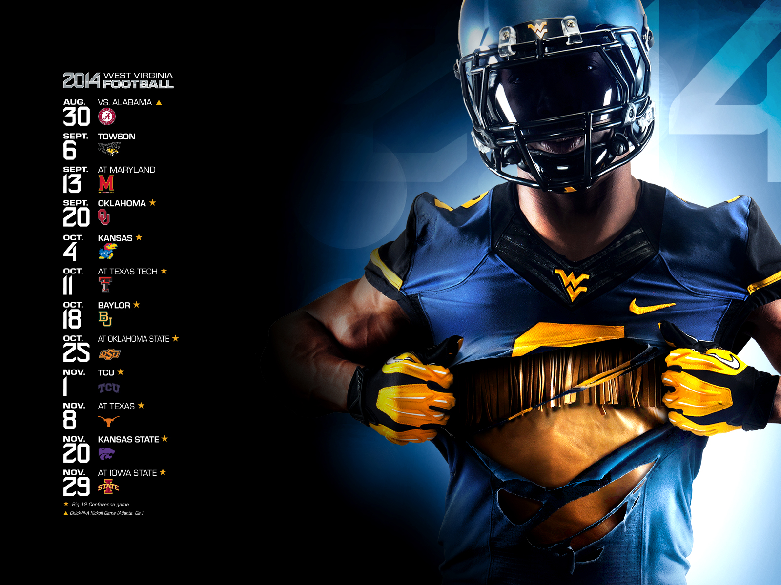 Wallpaper - 2019 Wvu Football Schedule- WallpaperUse