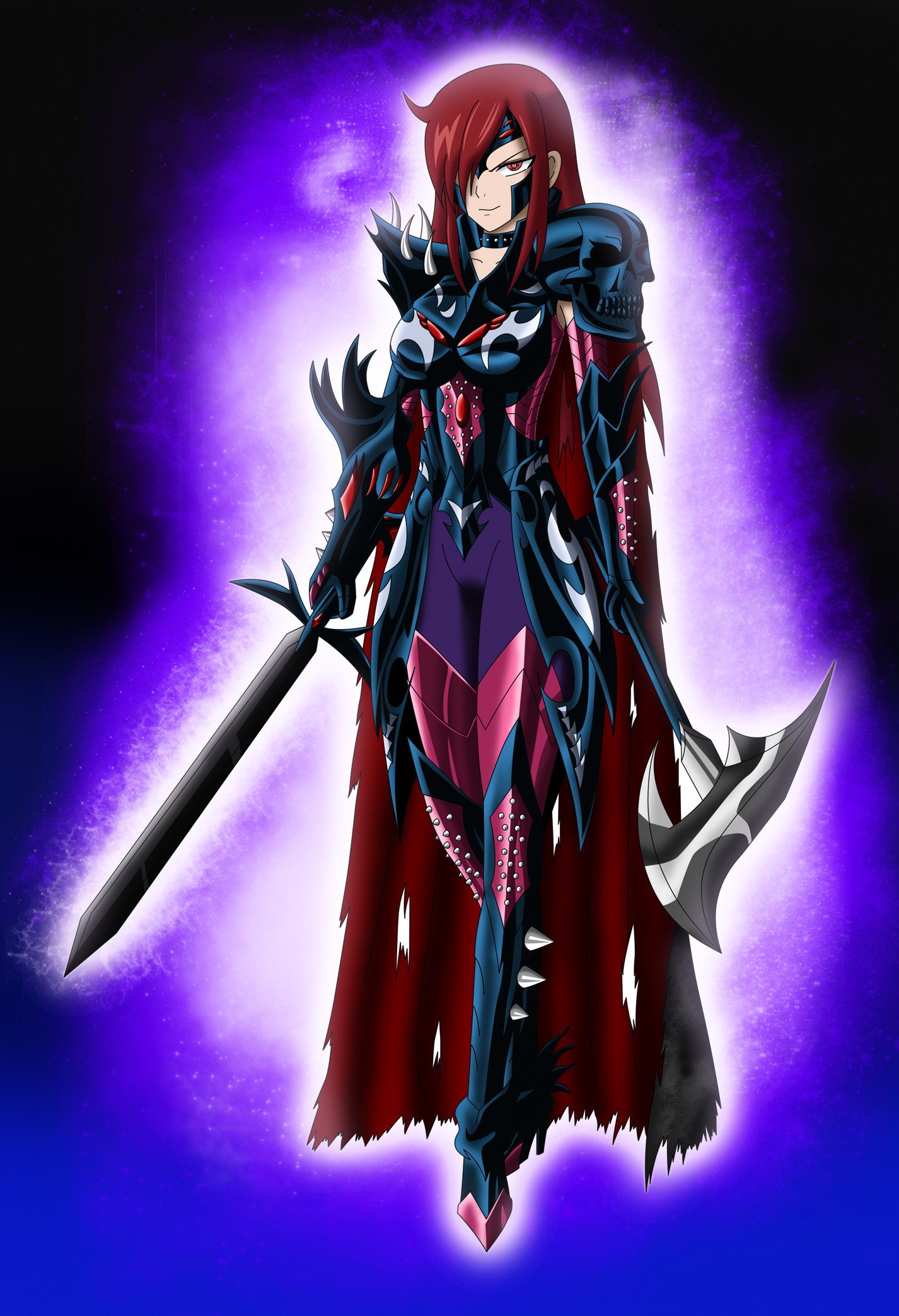 Anime, Fairy Tail, Erza Scarlet, Mobile Wallpaper - Erza Demon ...