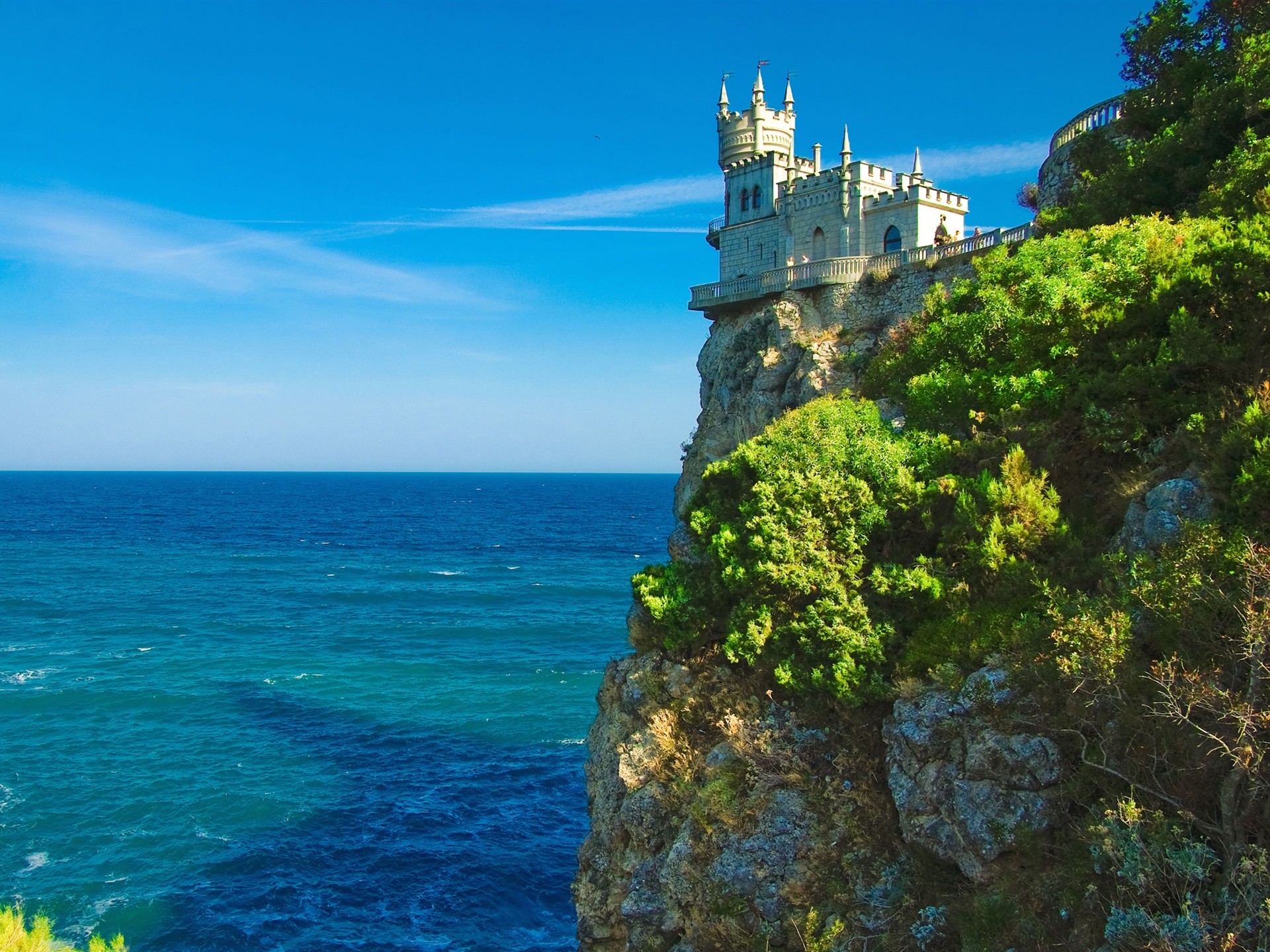 Irish Castle On A Rock Island Computer Wallpapers, - Interesting Places ...