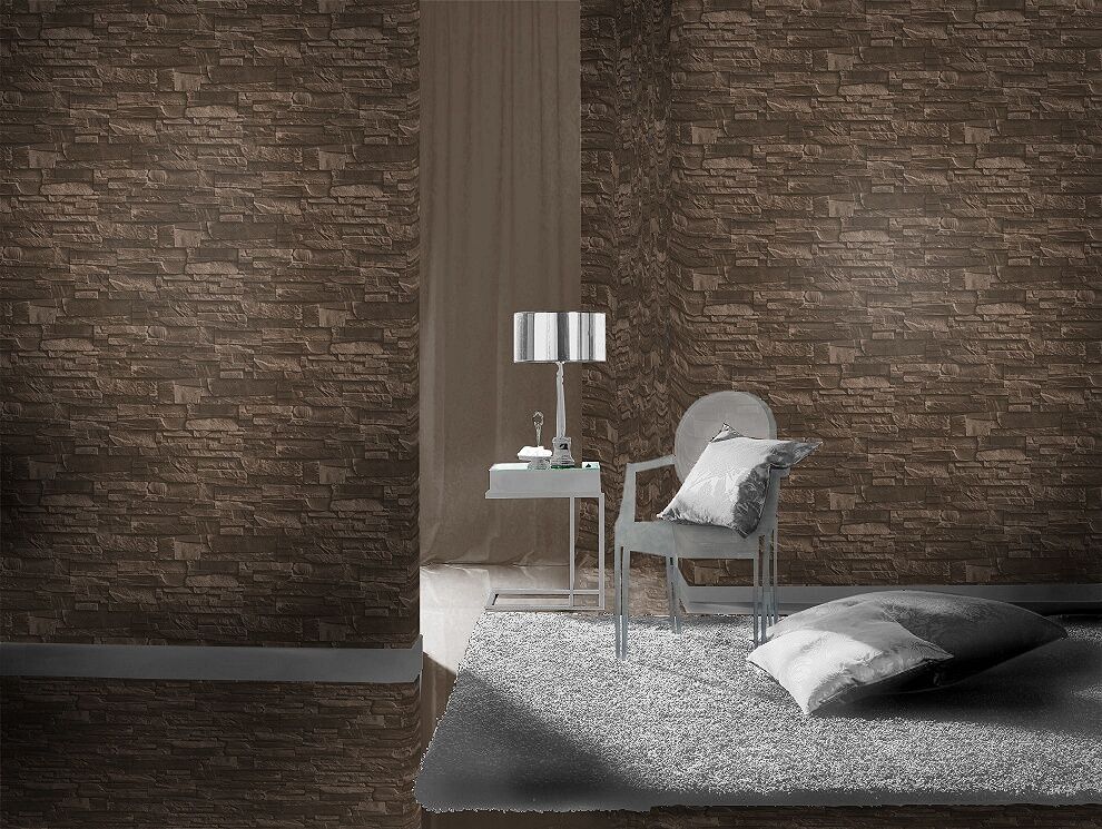 brown feature wallpaper,room,wall,floor,interior design,furniture ...