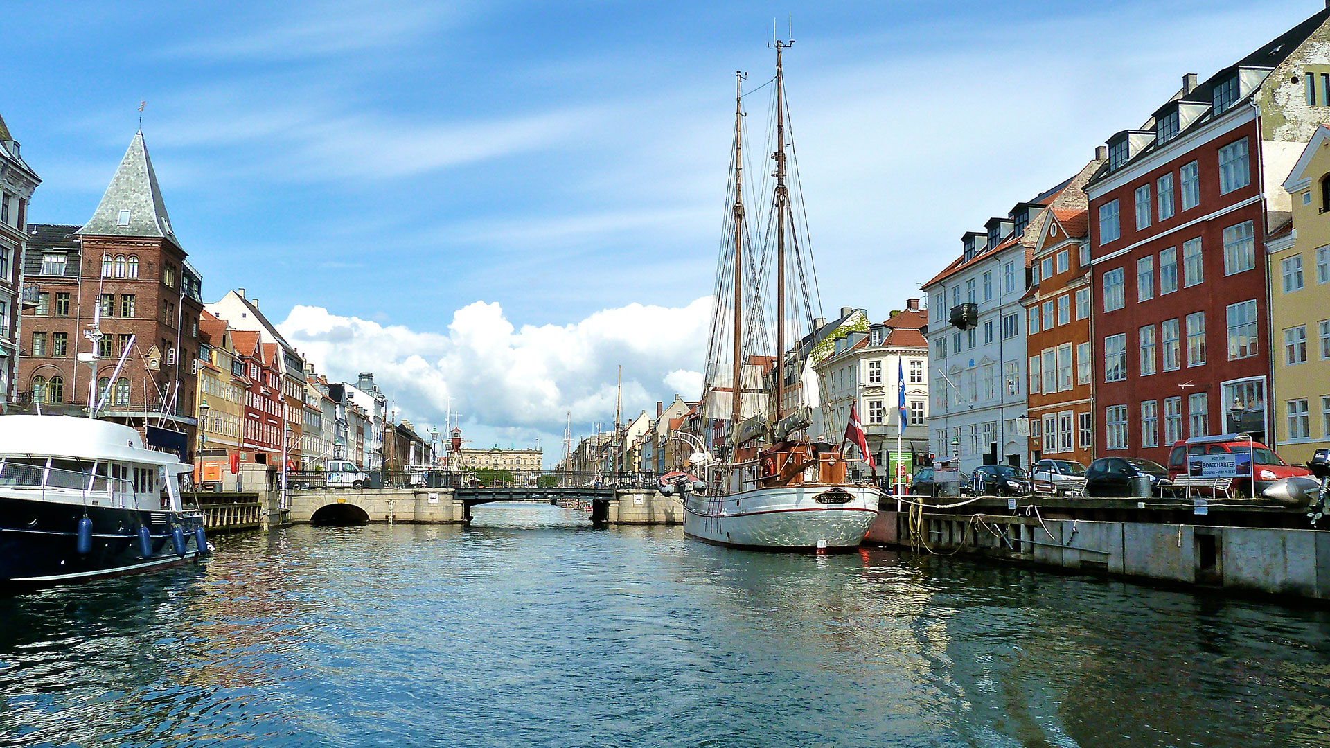 denmark wallpaper,waterway,canal,boat,channel,town (#719336) - WallpaperUse