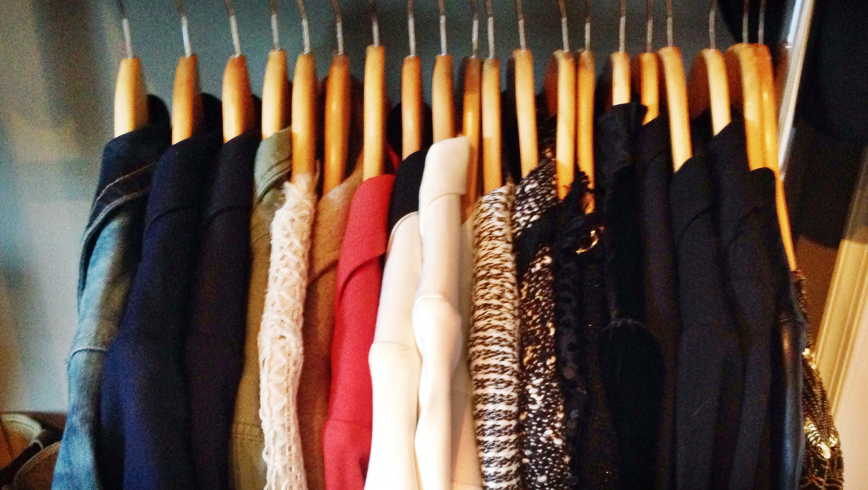 Clothes In A Closet- WallpaperUse