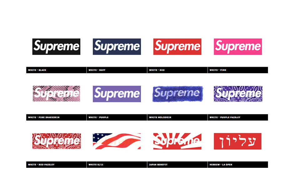 Supreme Logo Evolution- WallpaperUse