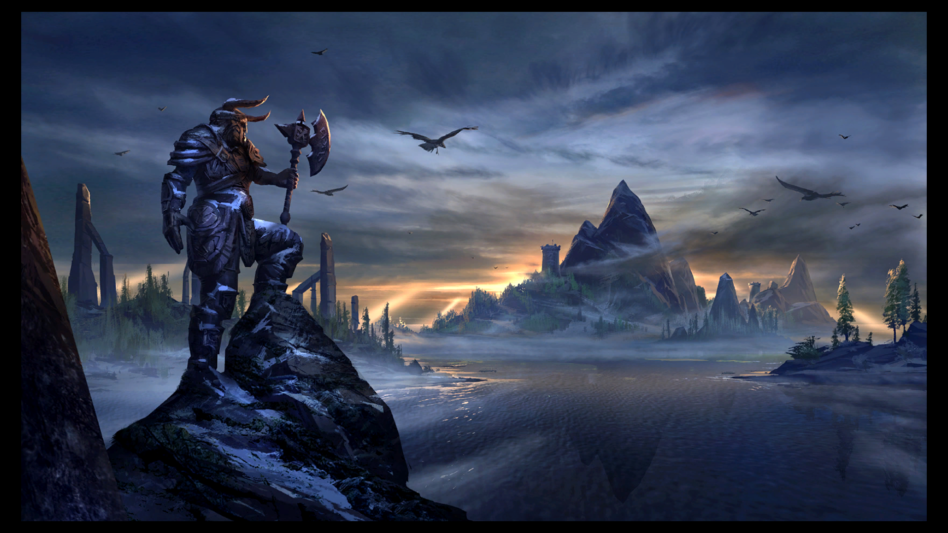 elder scrolls online wallpaper hd,action adventure game,cg artwork,sky ...