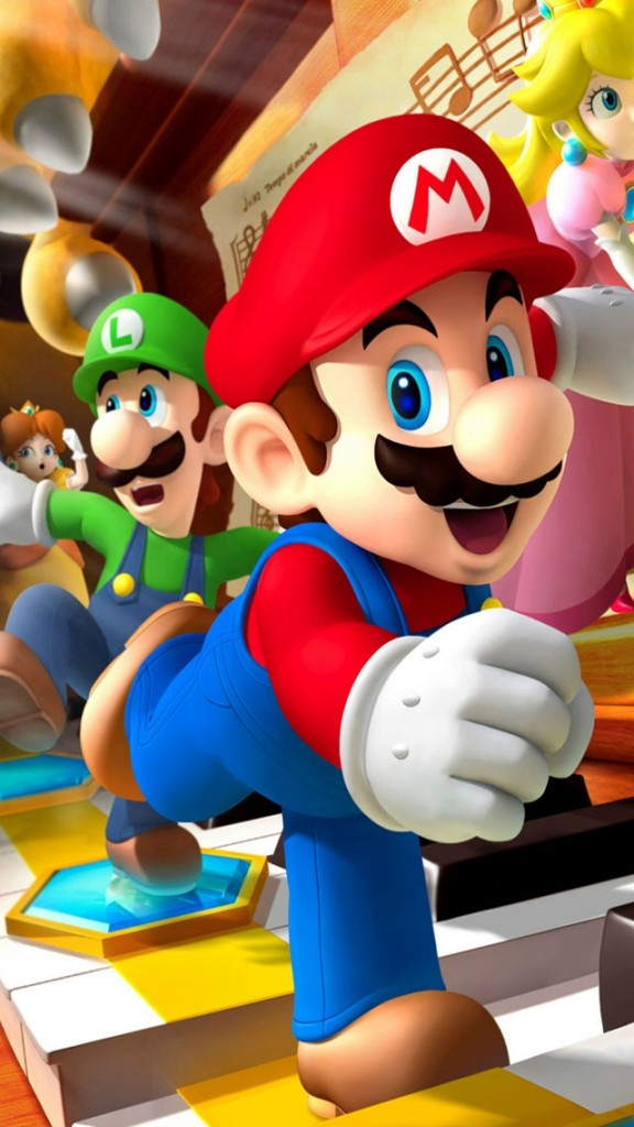 mario brothers wallpaper,animated cartoon,mario,cartoon,toy,fictional ...