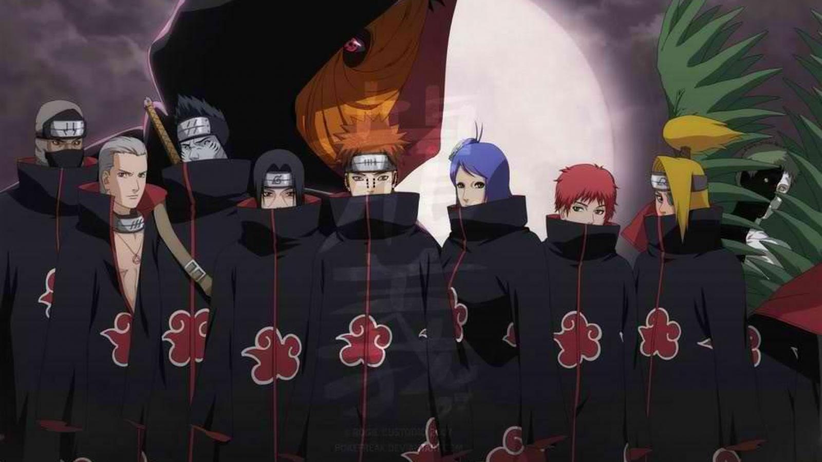 akatsuki wallpaper 1920x1080,art,animation,illustration,anime,team ...