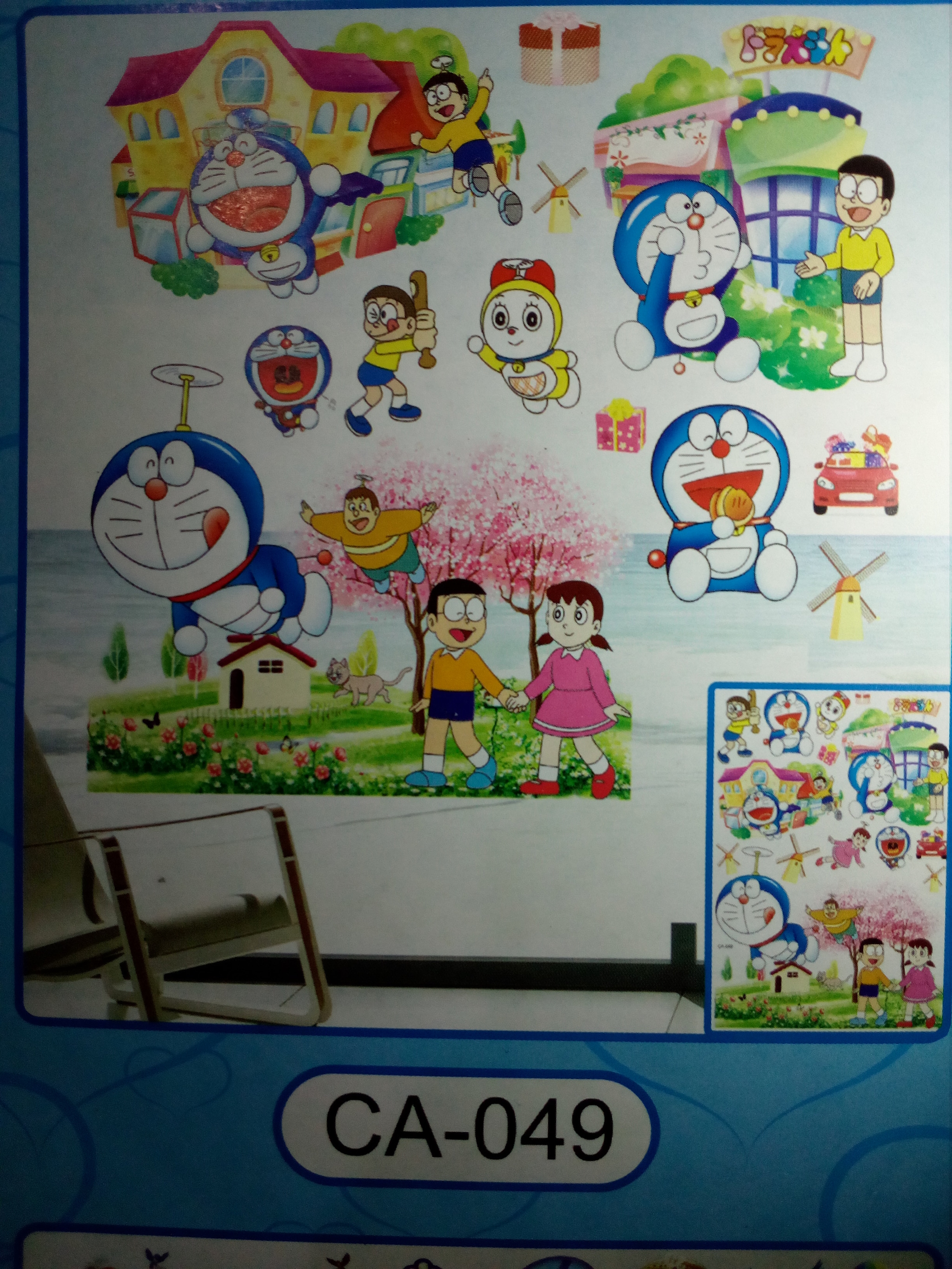 Jual Wall Sticker Stiker Dinding 3d 5d Doraemon Friend - Doraemon ...
