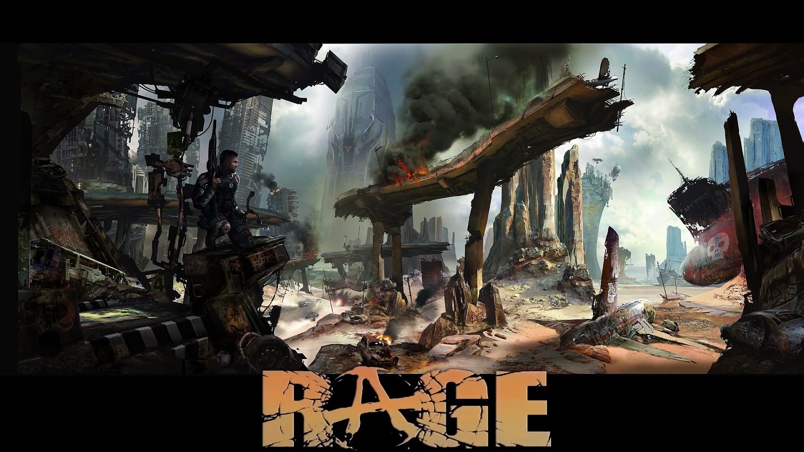 Rage Video Game Logo- WallpaperUse
