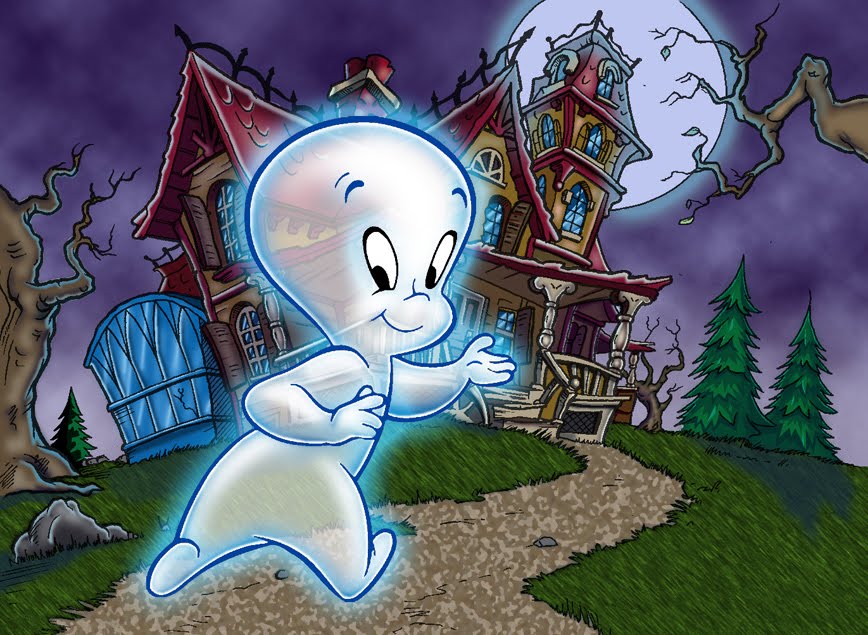 casper wallpaper,animated cartoon,cartoon,illustration,fictional ...