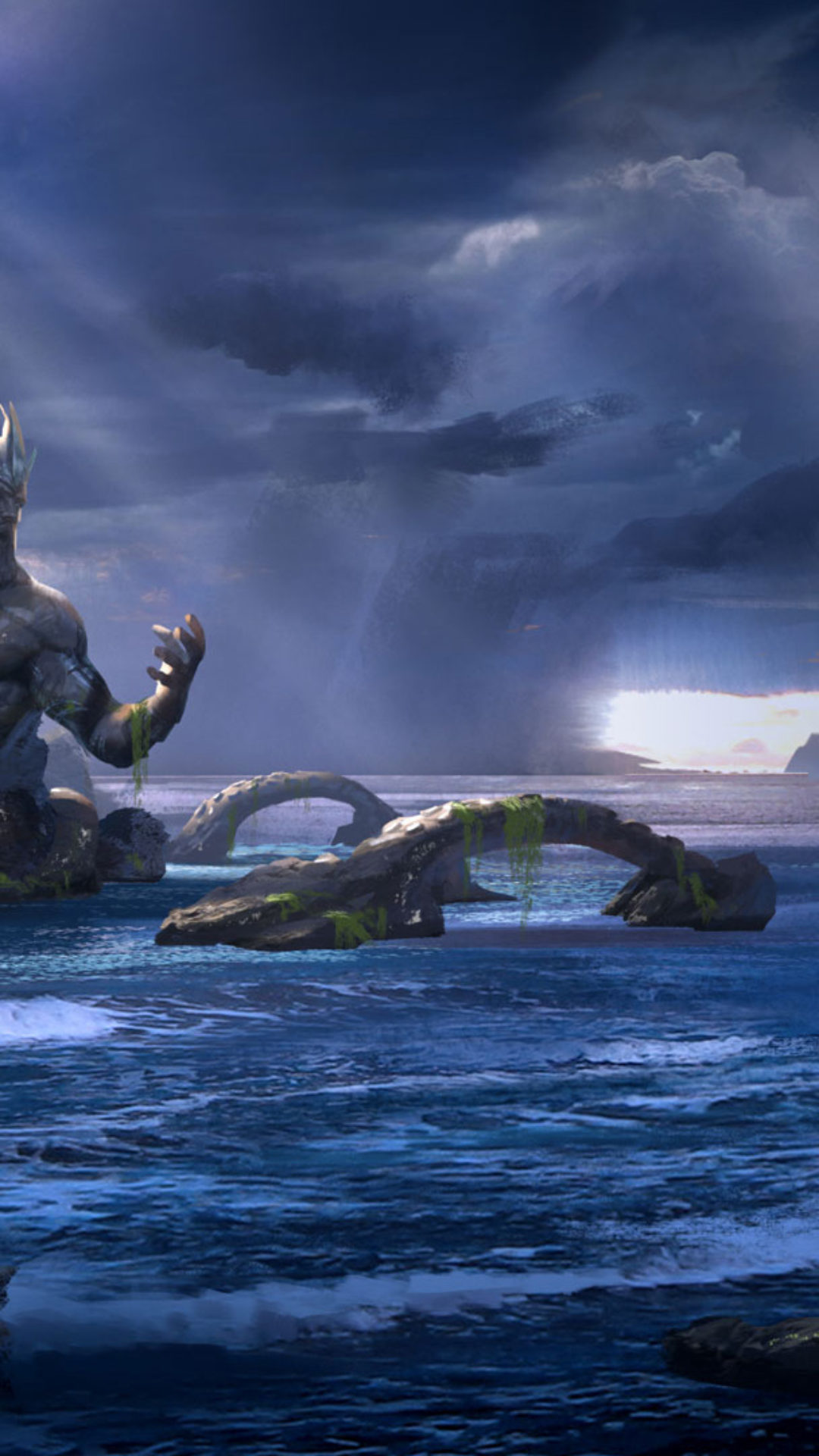 poseidon wallpaper,nature,sky,sea,tide,cg artwork (#748335) - WallpaperUse