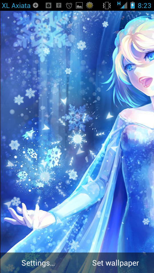 Frozen Live Wallpaper - Elsa Anime Style- WallpaperUse