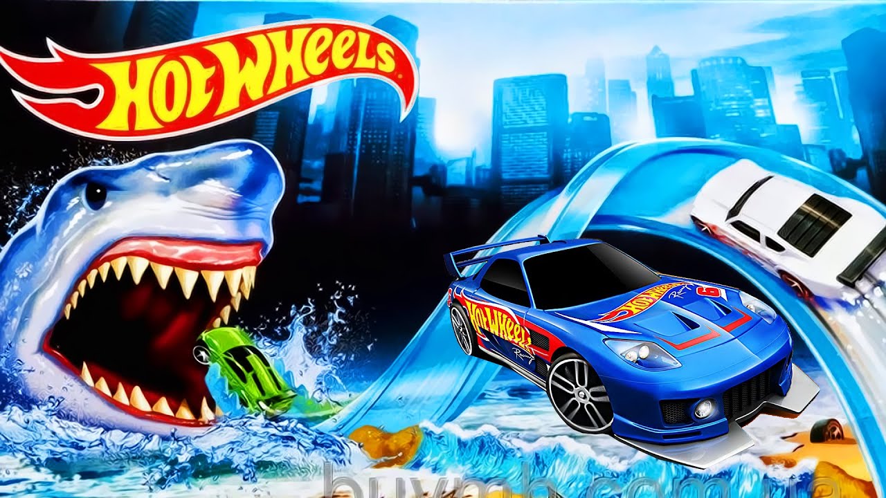 Hot Wheels Shark Track Set- WallpaperUse