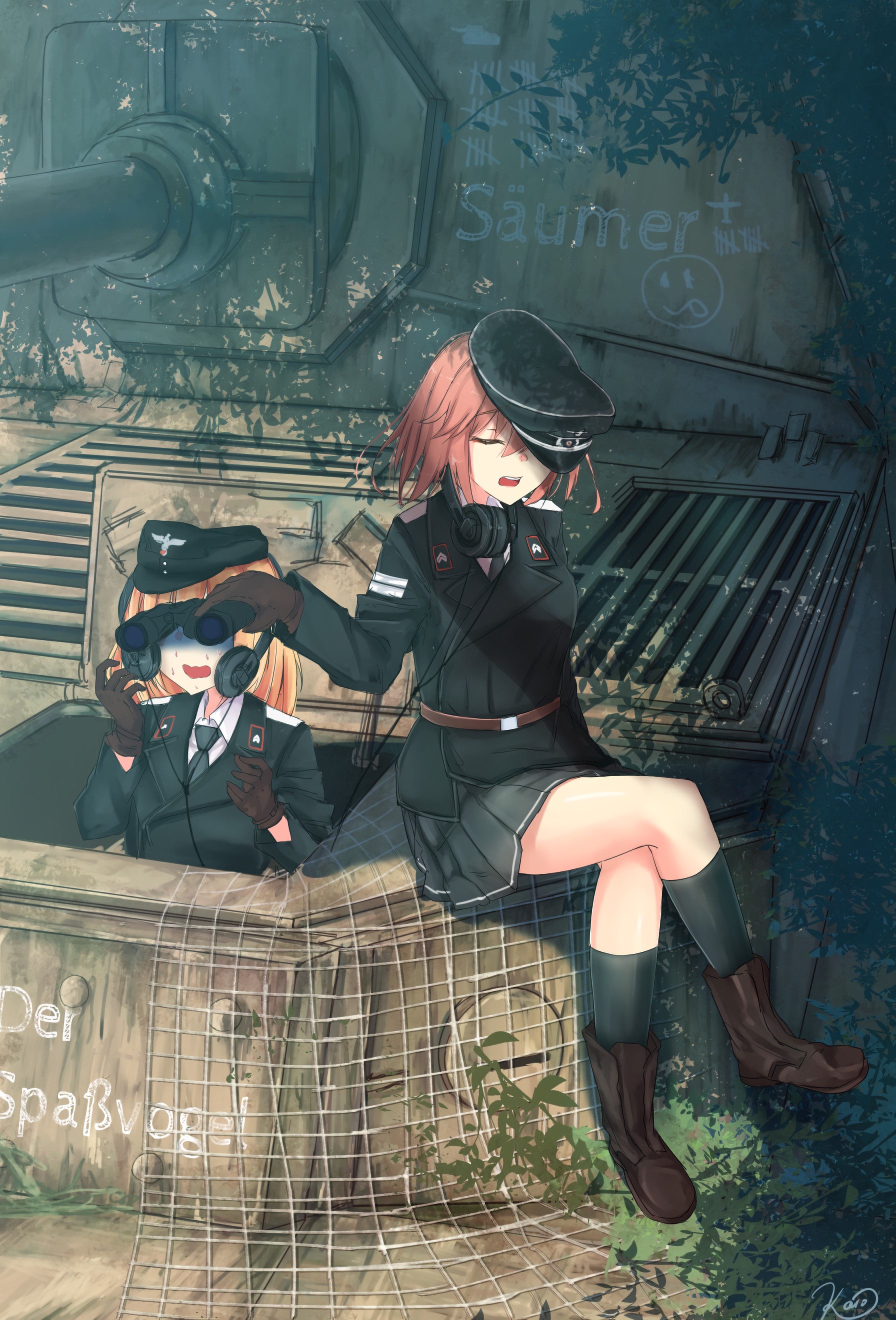 German Ww2 Anime Girl- WallpaperUse