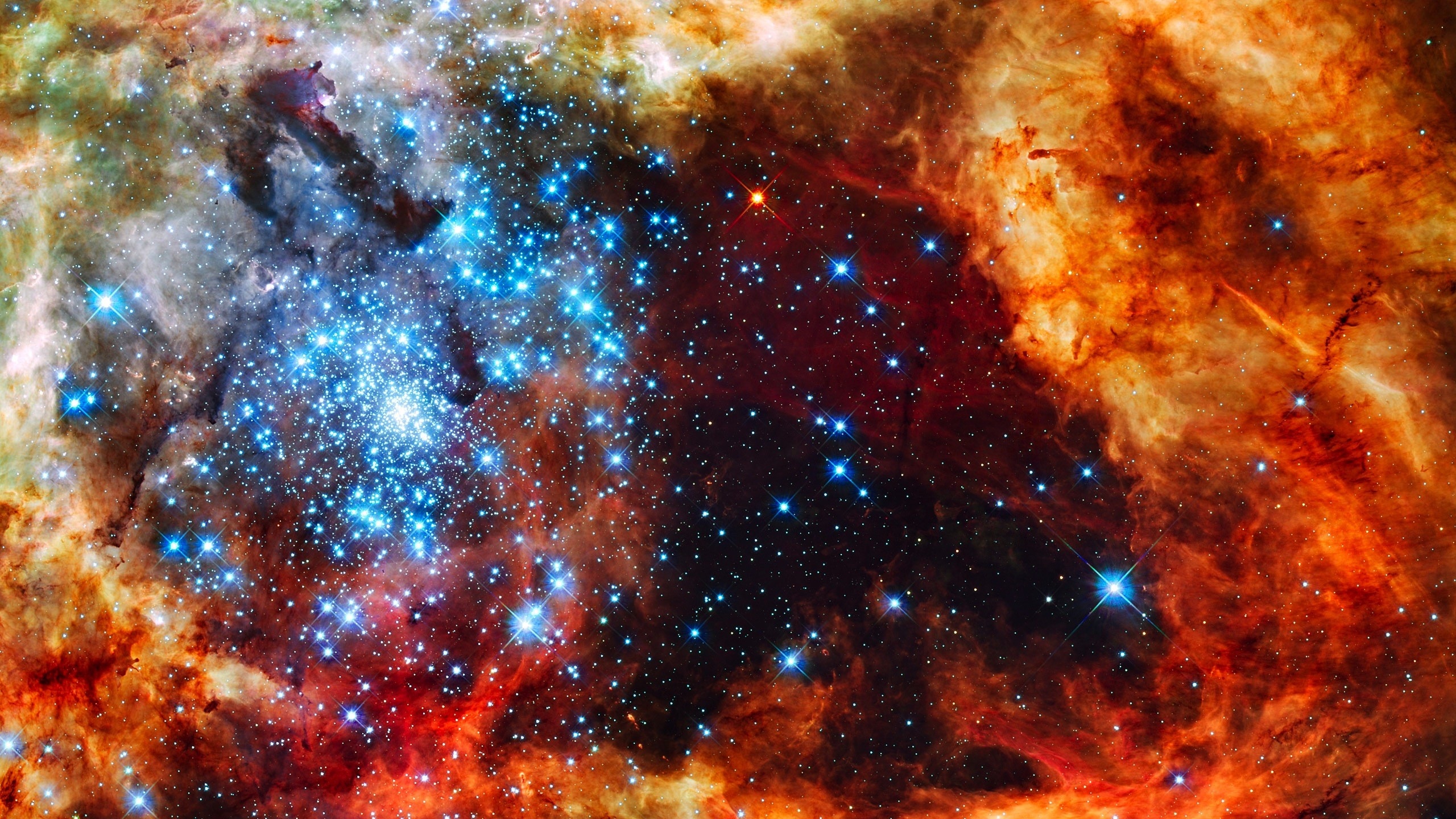Wallpaper Starry Space - High Resolution Star Clusters- WallpaperUse